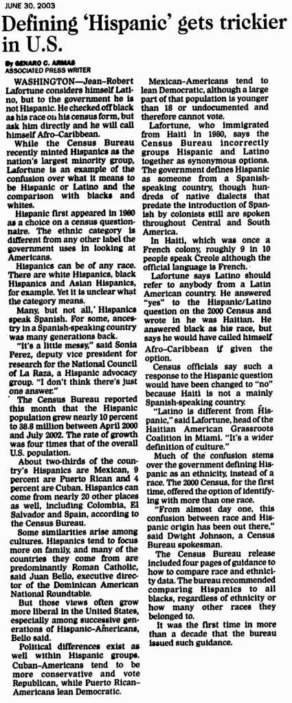 | Hispanics and Latinos: Who are they? A look back on the ...