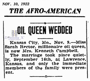 | Remembering Yesteryear: Sarah Rector- The youngest African American ...