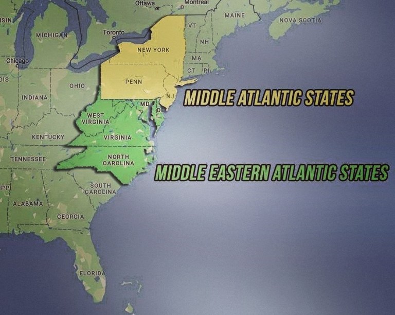 | Ever wonder why the Middle Atlantic states are not in the Mid ...